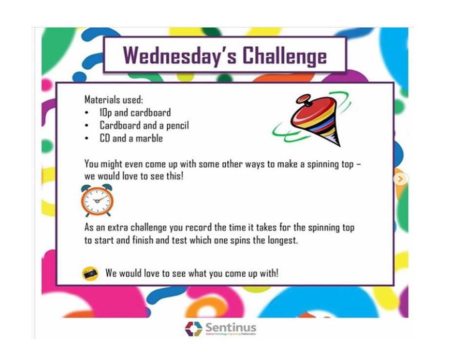 Wednesday's Sentinus Challenge - St Brigids Primary School