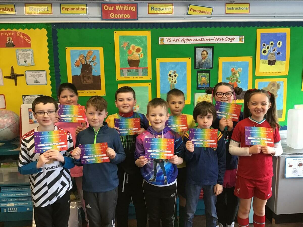Accelerated Reader Target Achievers Term 2A - St Brigids Primary School